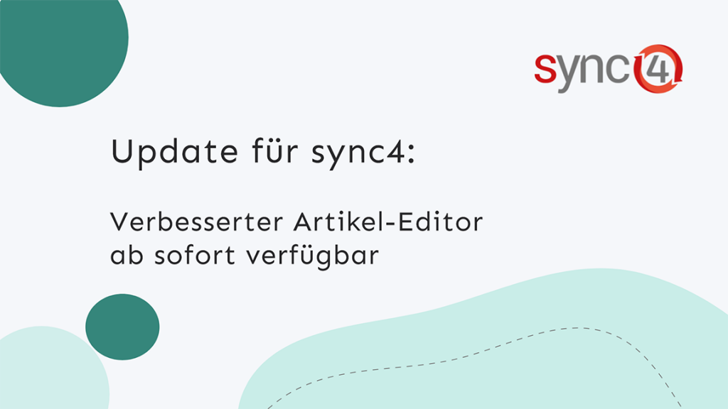 Neuer Artikel-Editor in sync4